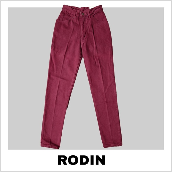 Mini Rodini | Jeans | Vtg Rodin Womens Red Denim High Rise Size 34 Usa ...